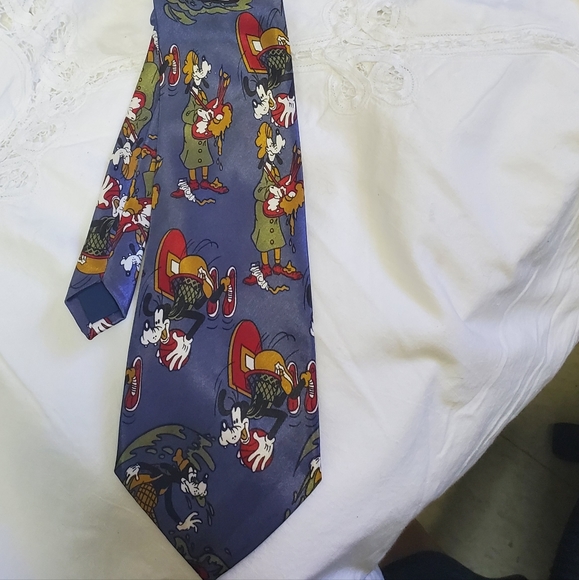 Bunbury | Accessories | Bunbury Silk Disney Mens Blue Tie With Goofy ...